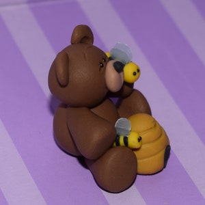 Bertram a Miniature Teddy Bear With Bee Hive and Bumblebee - Etsy