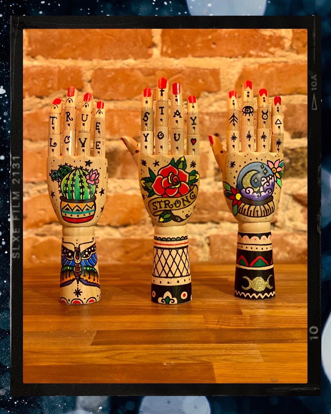 CUSTOM Hanpainted Wooden Hand - Etsy