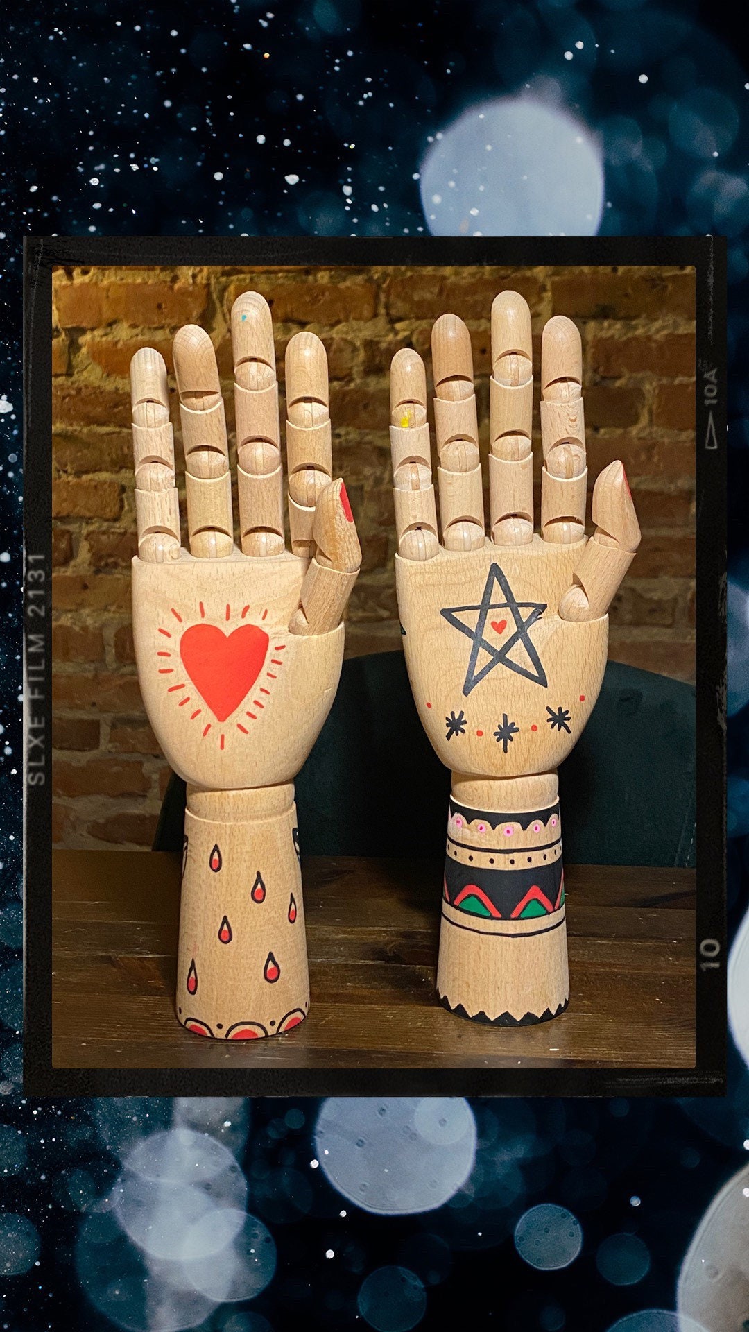 CUSTOM Hanpainted Wooden Hand - Etsy