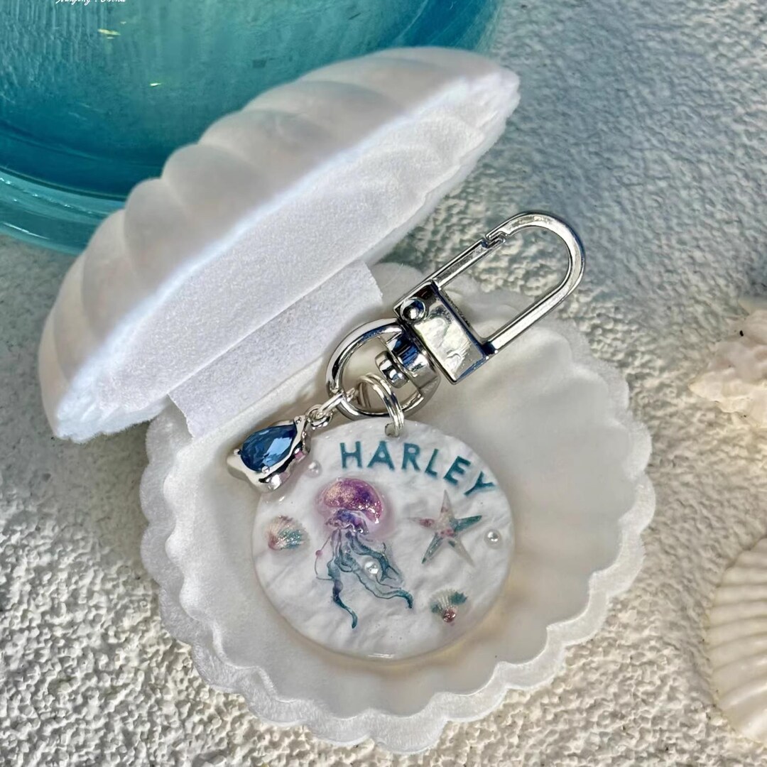 Custom Mermaid Tail Resin Pet ID Card - Personalized Name Brand Name ...