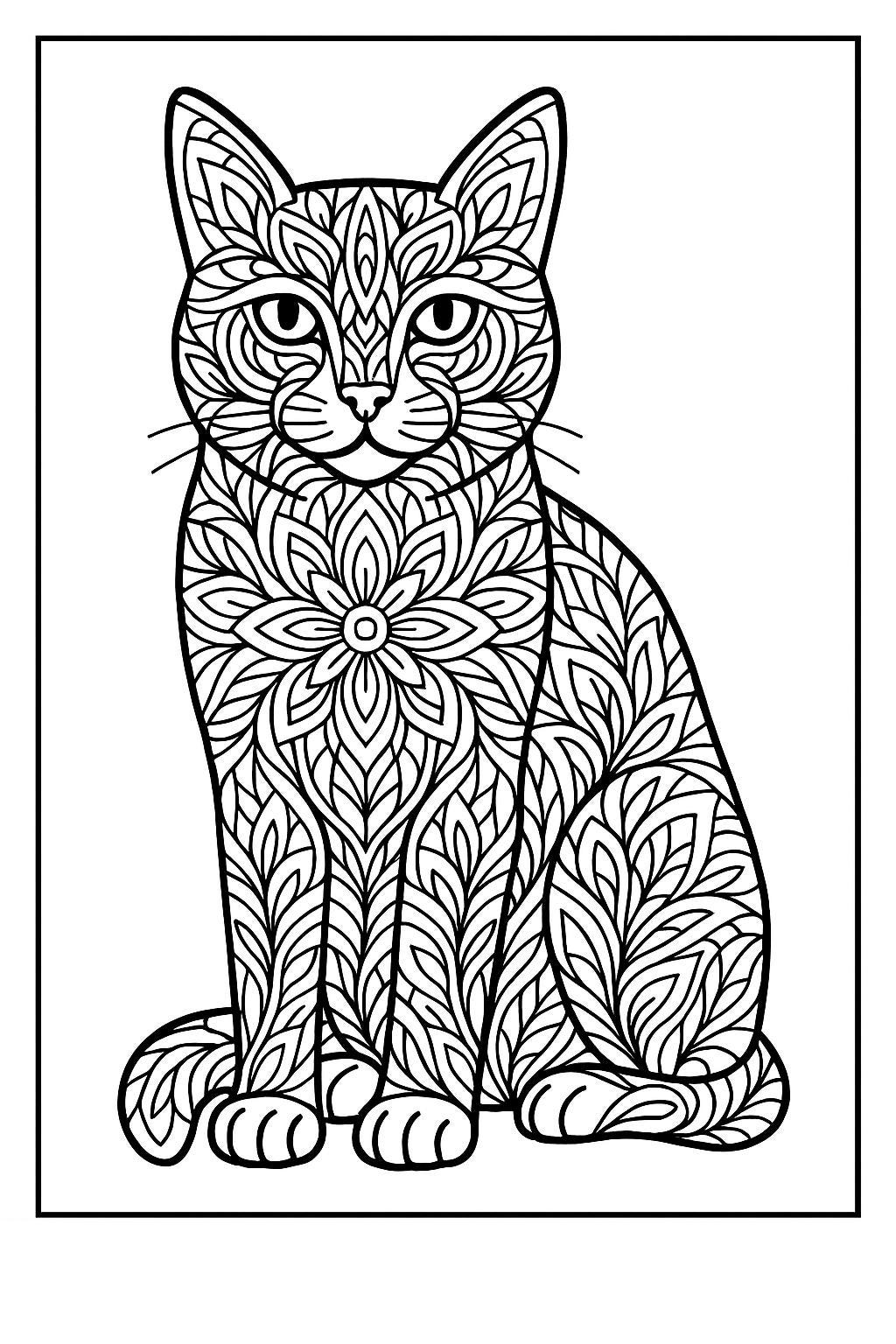 Zentangle Animal Coloring Pages: 50 Printable Designs for Adults & Kids ...