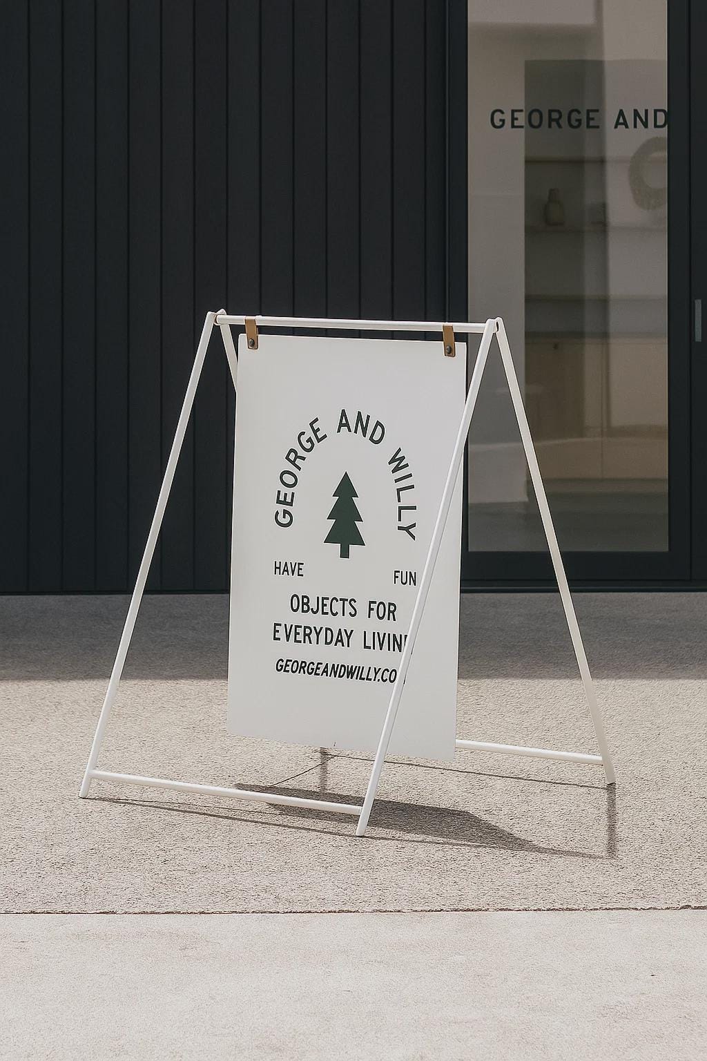 Business Sidewalk Sign – Custom Logo Street Display, Personalized ...