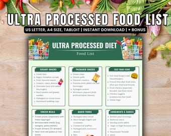 Ultra-processed Foods List, Ultra Processed Food Examples, Processed ...