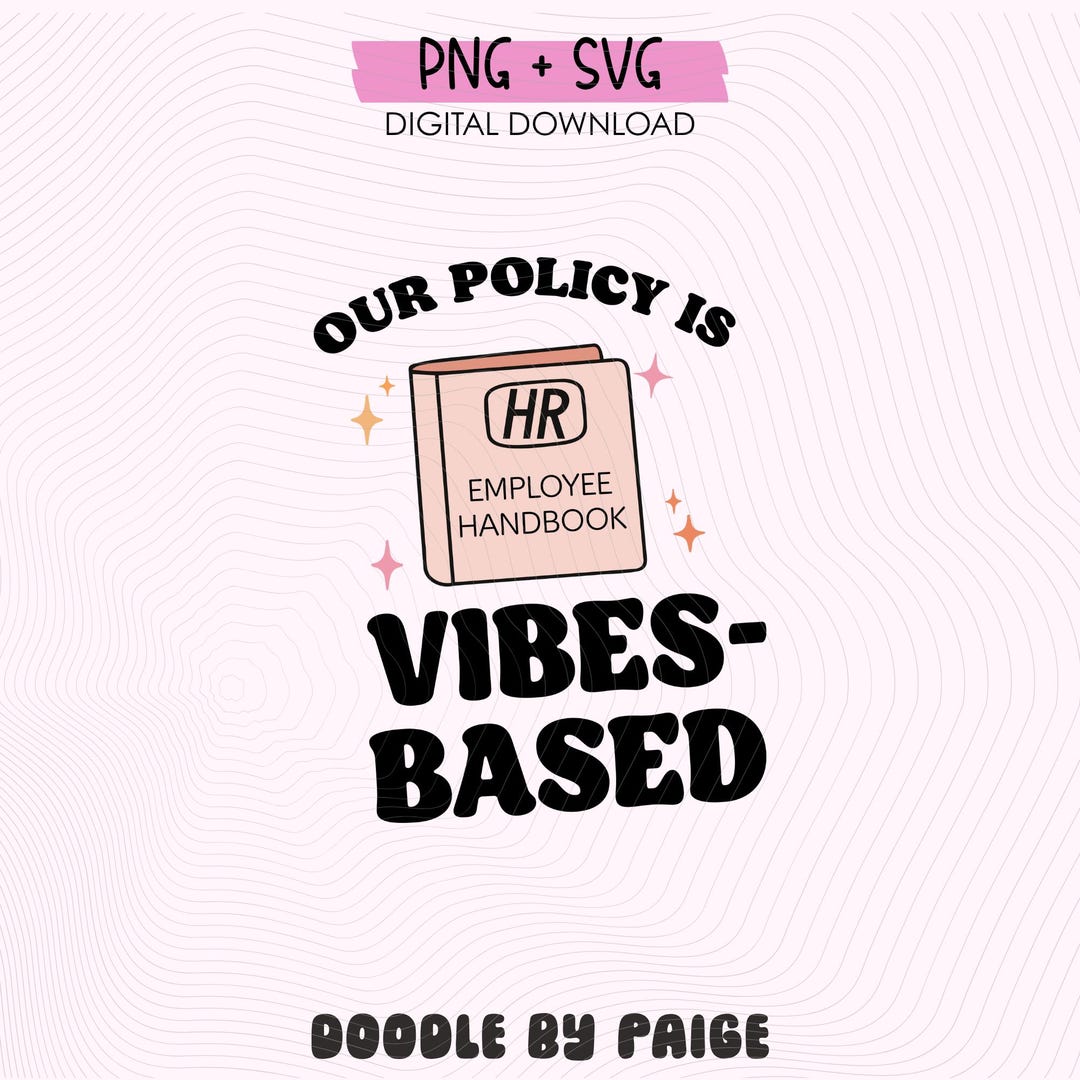 HR Vibes Based Design, PNG SVG, Workplace Employee Gift (digital ...