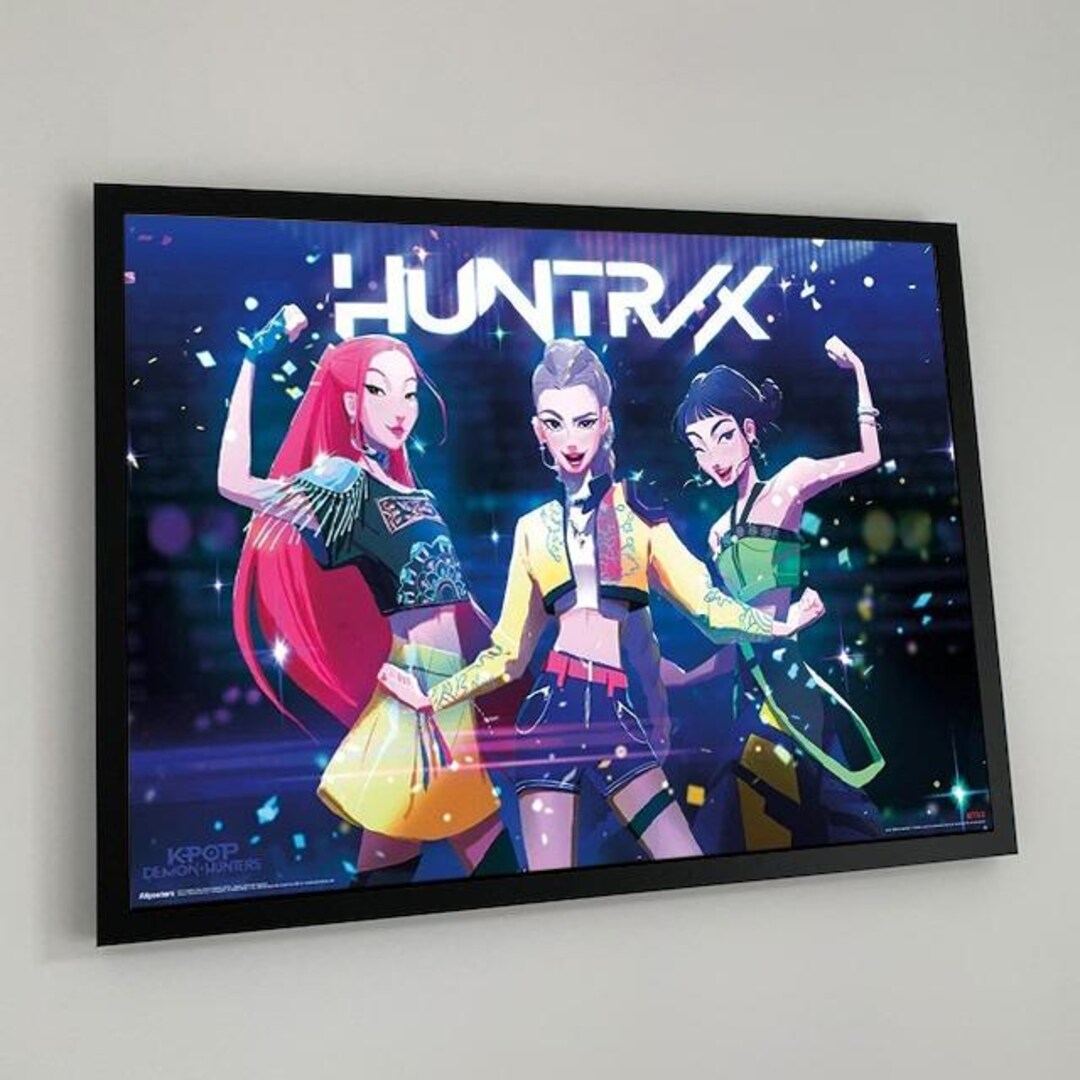 Kpop Demon Hunters 2025 Poster, Huntrix Hero Group Poster, Wall Art - Etsy