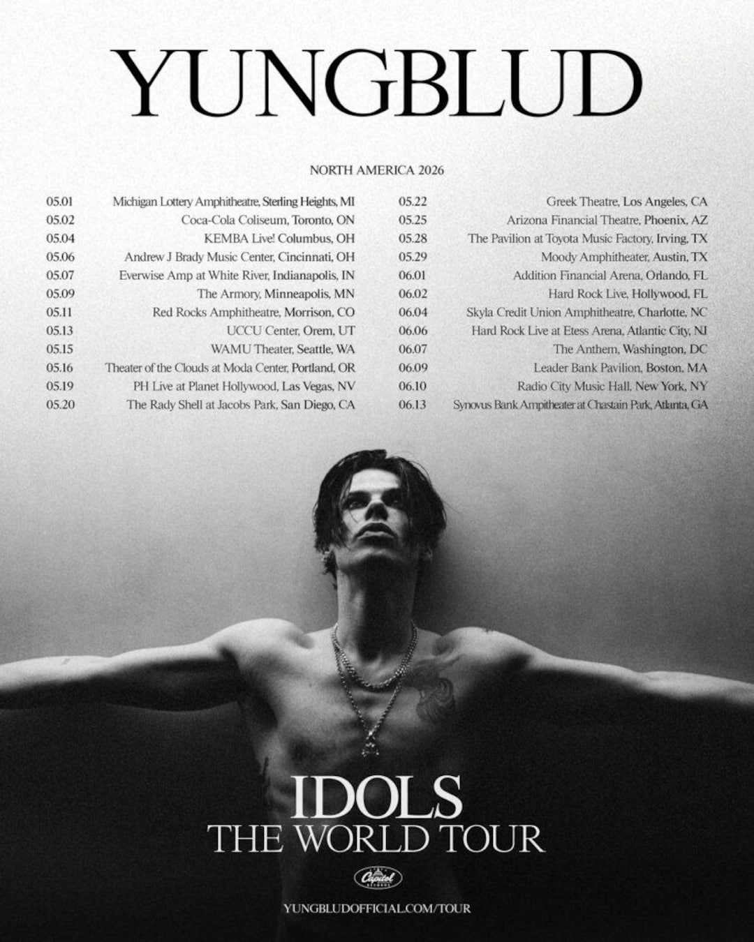 Yungblud 2026 North American Tour Poster - Etsy Canada