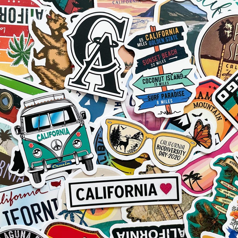 California Stickers - Etsy