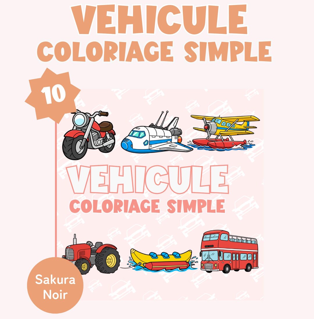 Vehicles – Simple Coloring Pages | Cars, Trucks & Transport | Printable ...
