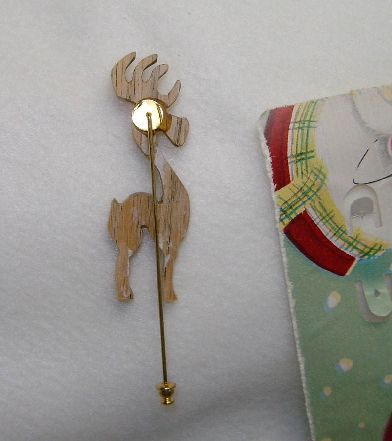 Natural Rudy 22, Blonde Walnut Rudolph Stickpin - Etsy