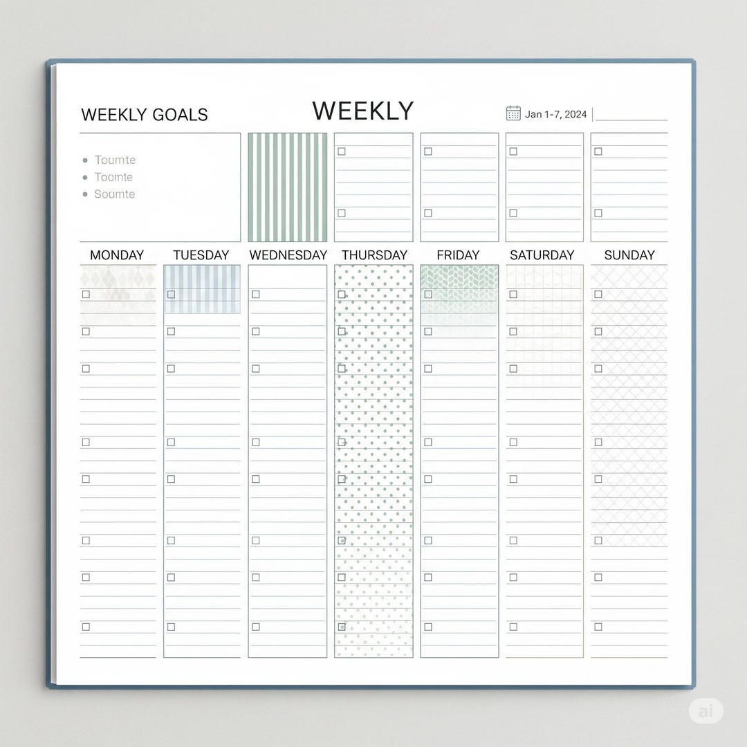 Editable Weekly Planner | Printable, Digital | PDF Weekly Planner ...