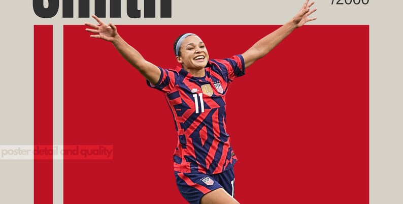 Sophia Smith Poster, USWNT Poster, Portland Thorns Poster, Sports ...
