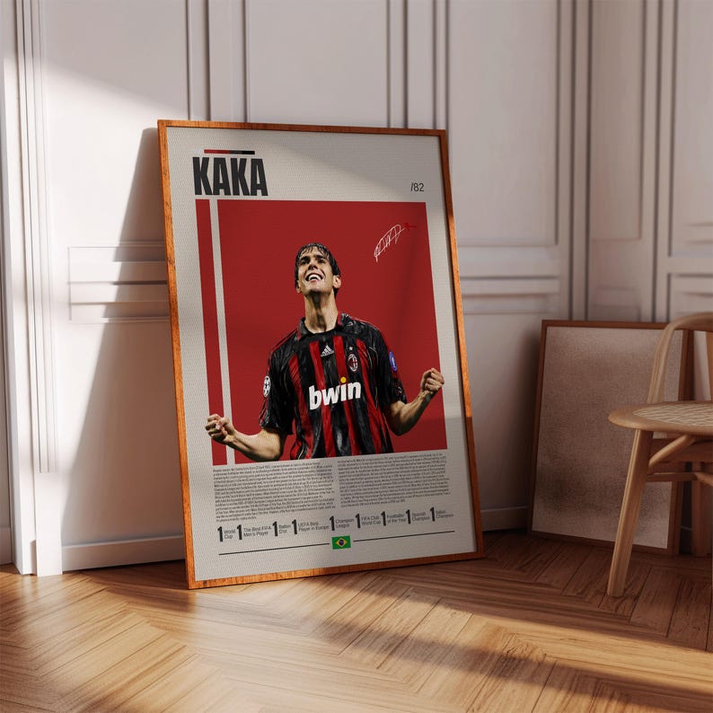 Kaka Poster, AC Milan Poster, Soccer Gifts, Sports Poster, Football ...