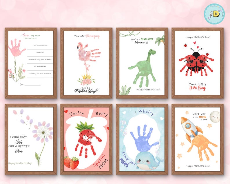 Mother's Day Handprint Bundle | Mothers Day Printable Art | Mother's ...