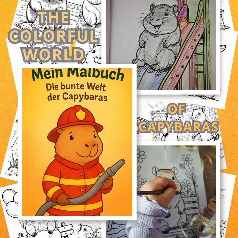 Capybara A4 Print - Etsy