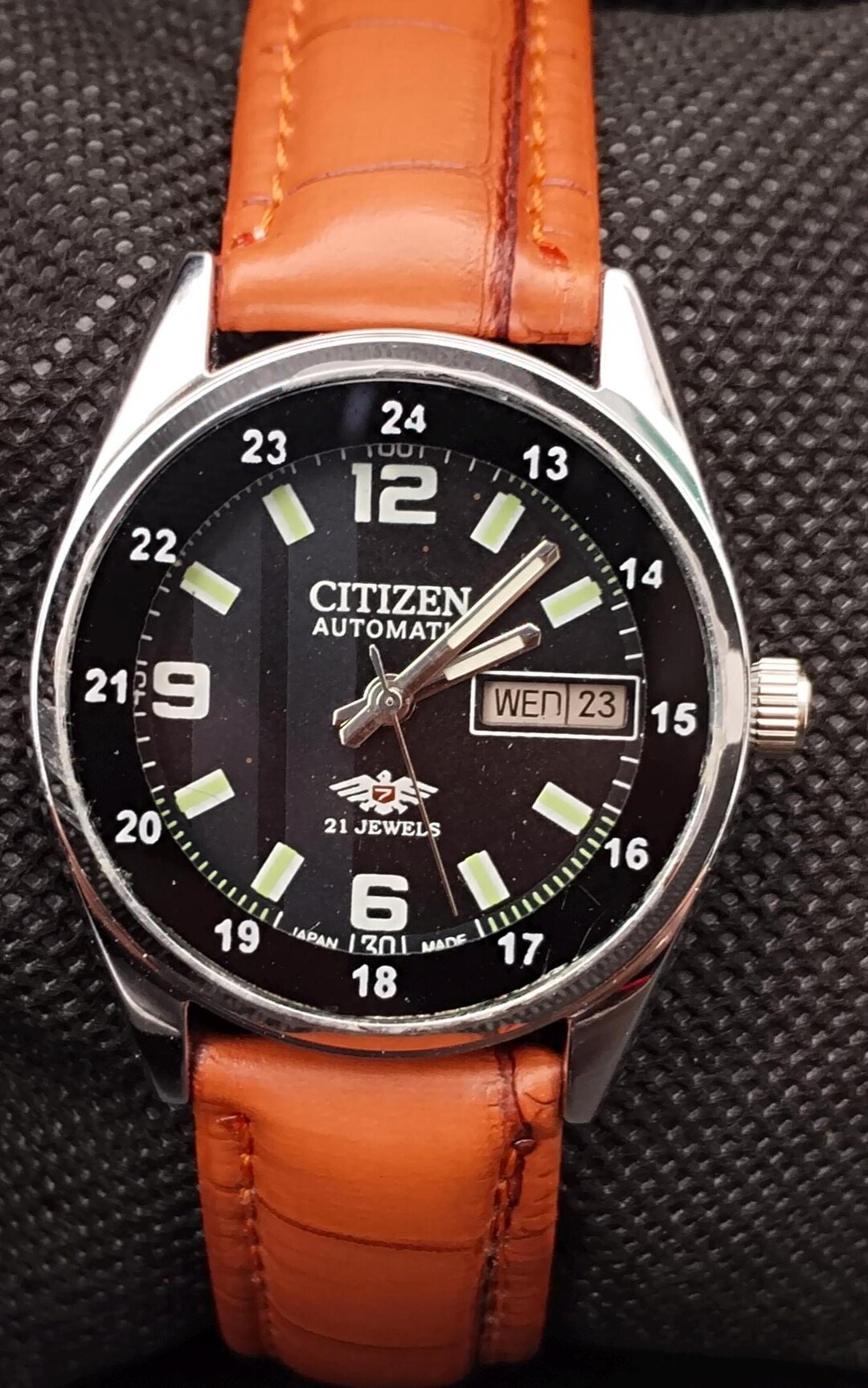 Vintage Citizen Automatic Day/date Men's Watch: Restored Black Dial - Etsy