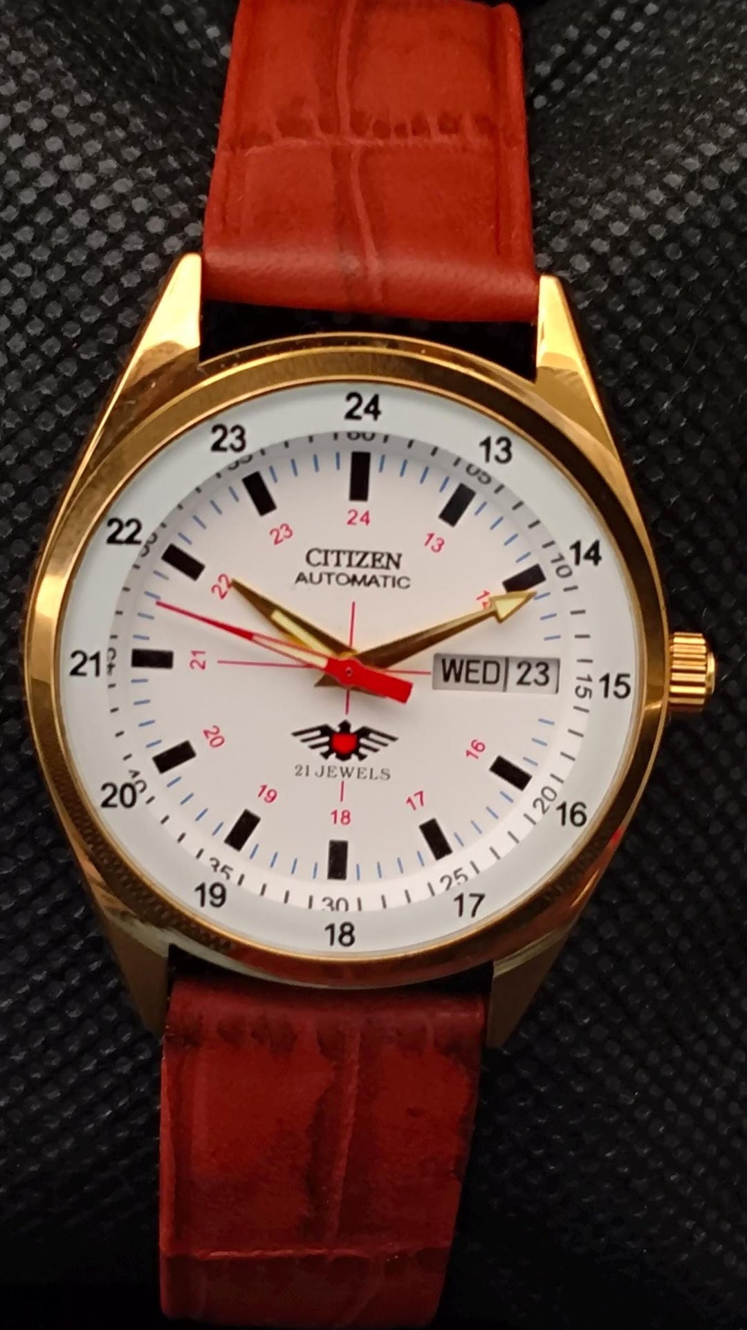 Vintage Citizen Automatic Day-date Watch: Gold & Steel, Made in Japan ...