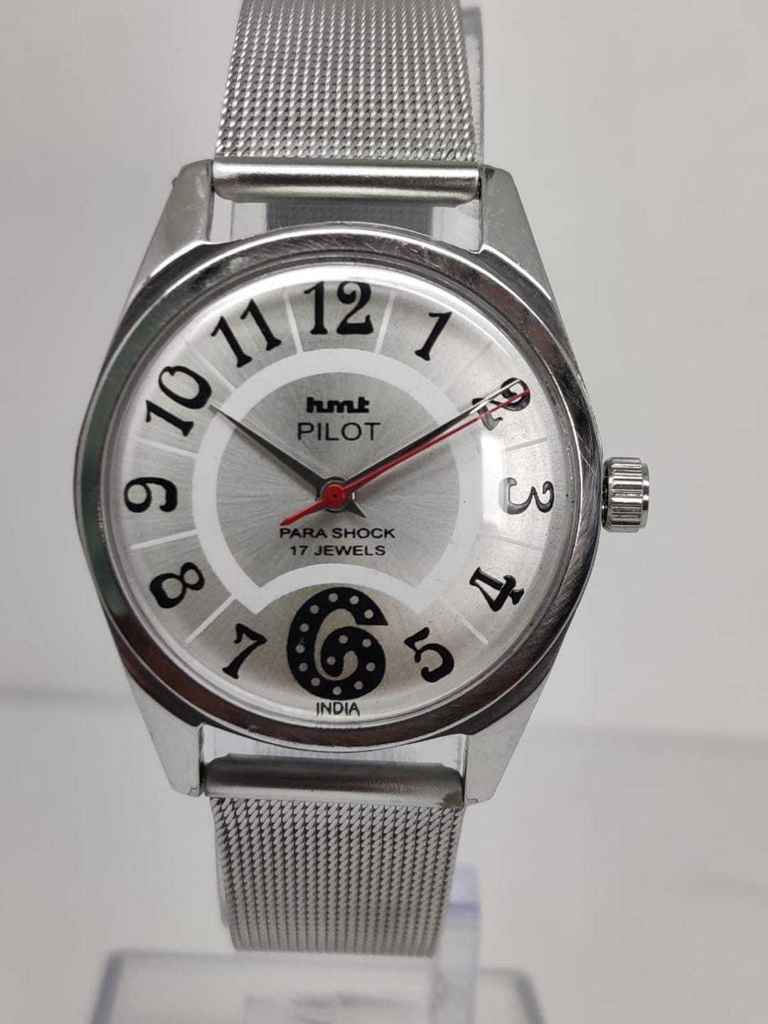 Vintage HMT Pilot Mechanical Stainless Steel Hand Winding Wrist Watch ...