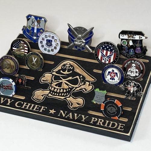 US Navy Chief Petty Officer Blue Print Challenge Coin CPO SCPO - Etsy