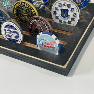 20 Coin Skull US Navy Chief Petty Officer CPO Wood Military Challenge ...