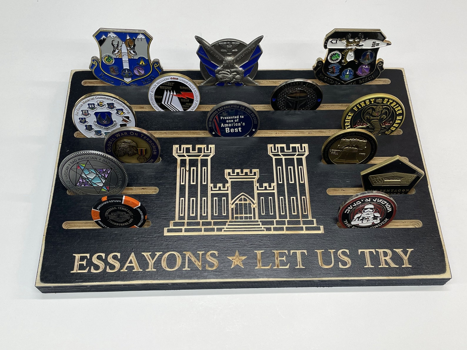 8 X 12 25 Coins US Army Corps of Engineers Castle | Etsy