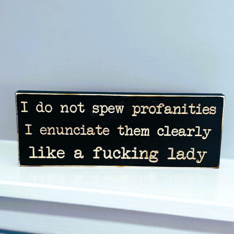 Funny Desk Sign - Etsy