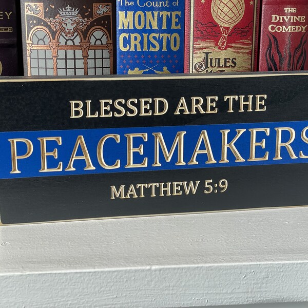 Blessed Are the Peacemakers Sign - Etsy