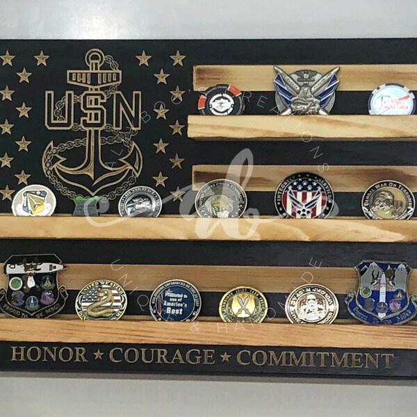 Challenge Coin Display - Etsy