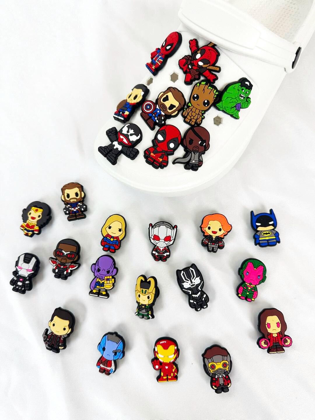 Cinematic Universe Superhero Shoe Charms - Movie-themed Shoe ...