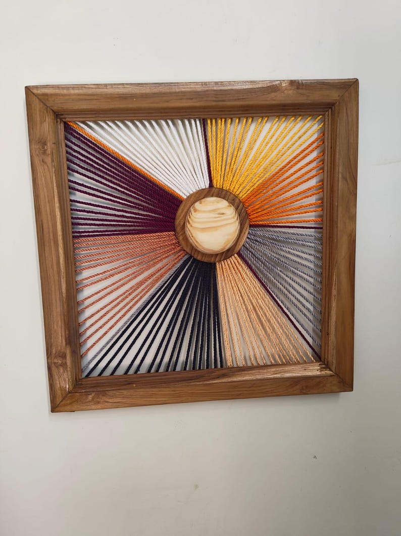 Handmade Geometric String Art Wall Decor - Etsy