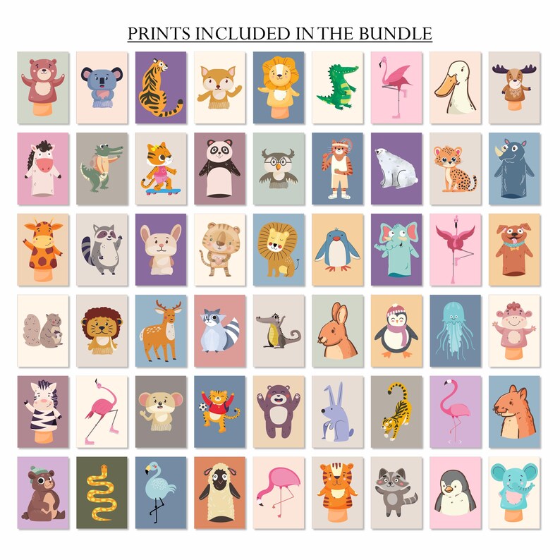 Whimsical Nursery Prints Set of 300: Animals, Quotes (digital Download ...