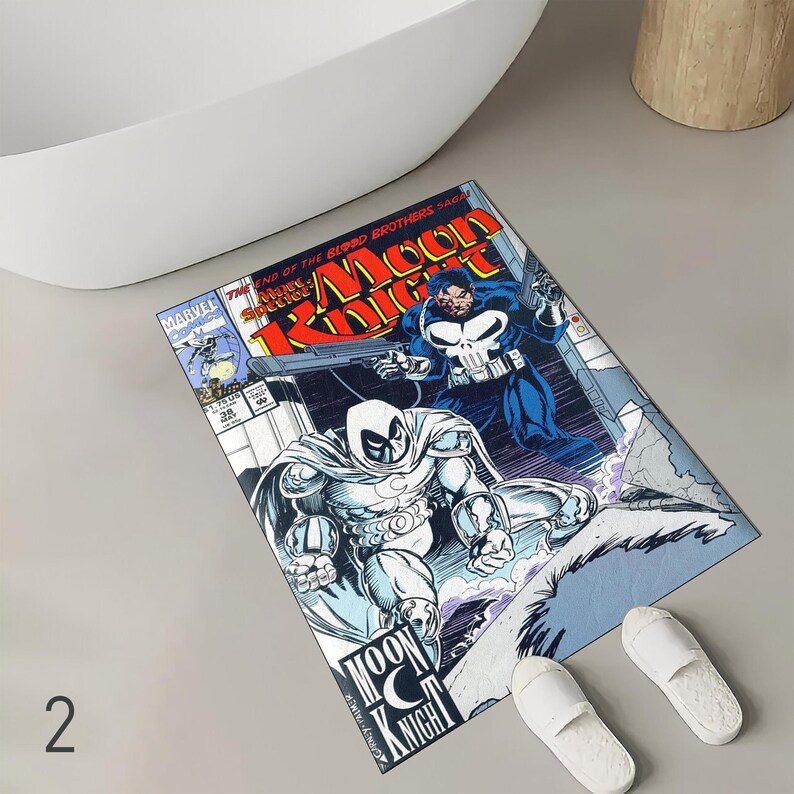 Comic Book Cover Rug, Comic Book Cover Rug, Vibrant Superhero Decor for ...