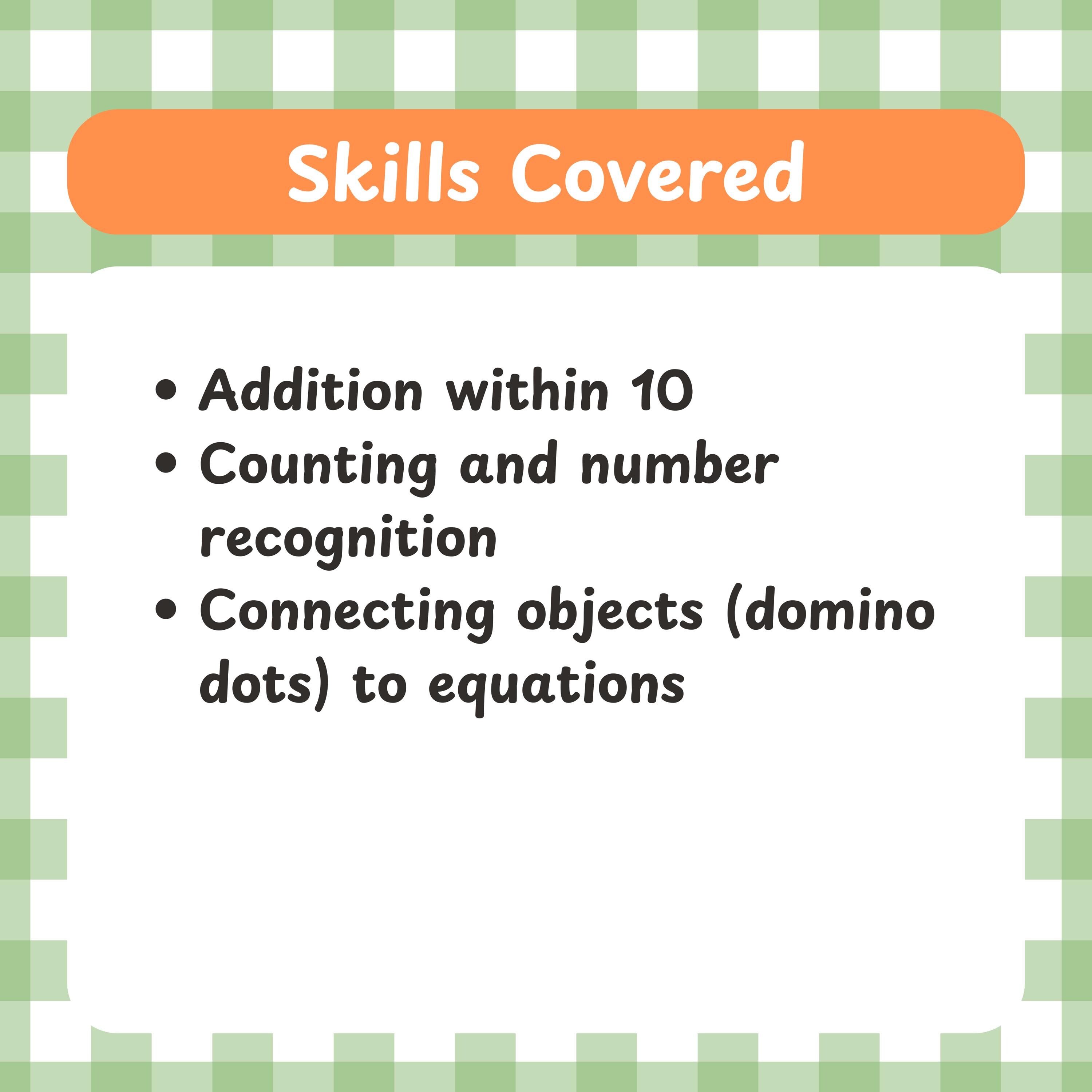 Scarecrow Domino Addition Worksheet – Addition Within 10 Worksheet for ...