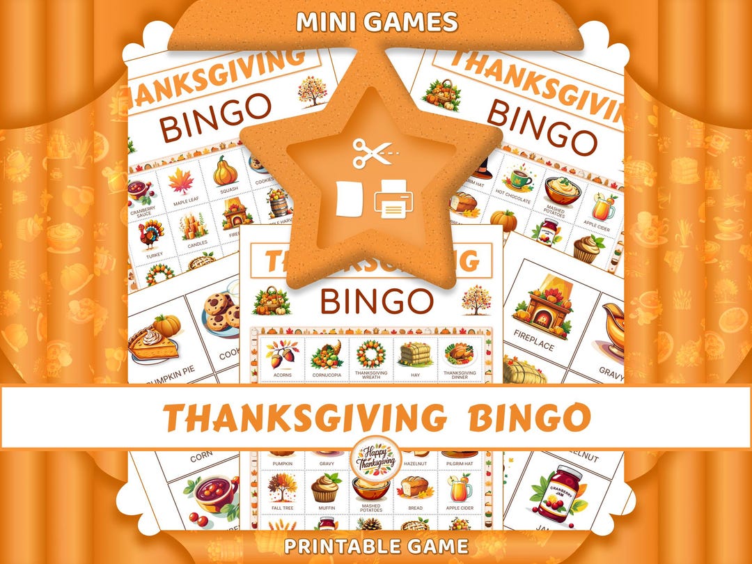 Thanksgiving Bingo Game — Printable Classroom & Family Activity for ...
