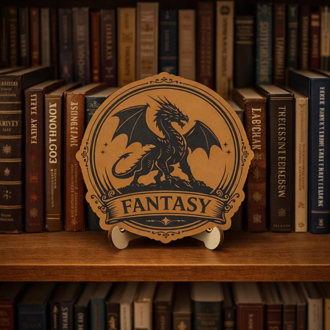 Bookshelf Genre Sign | Booktok TBR Shelf Decor | Custom Wooden Library ...