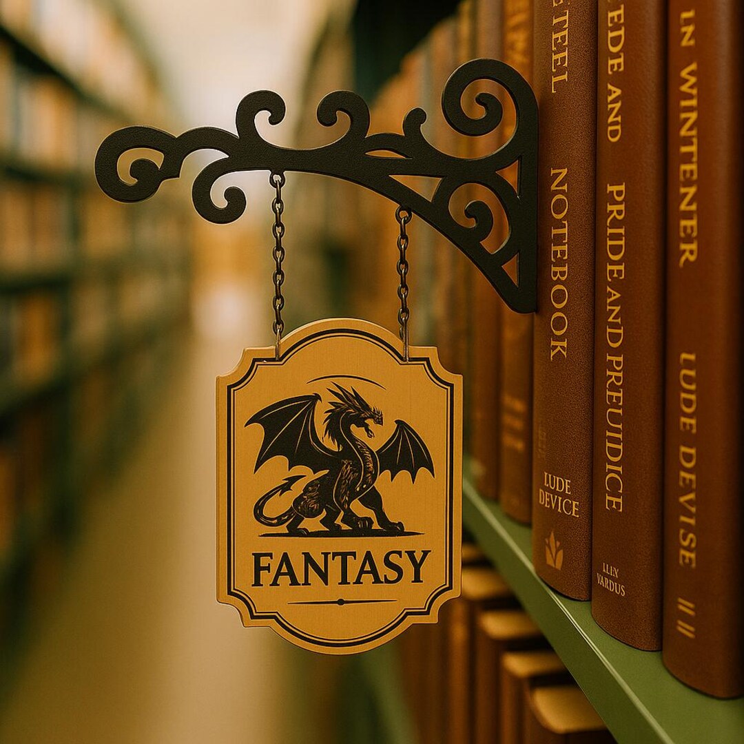 Custom Book Tavern Sign: Fantasy Library Decor - Etsy