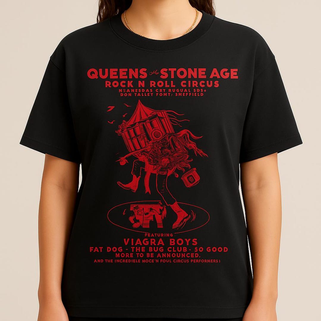 Queens of the Stone Age Rock N Roll Circus T-shirt, QOTSA Tour Poster ...