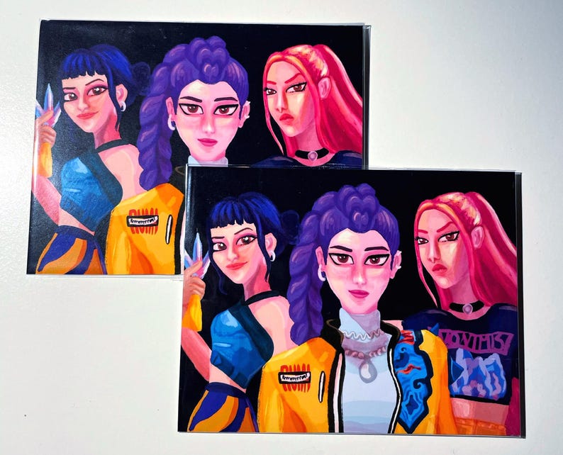 Huntrix | Kpop Demon Hunters | Digital Drawing Print - Etsy