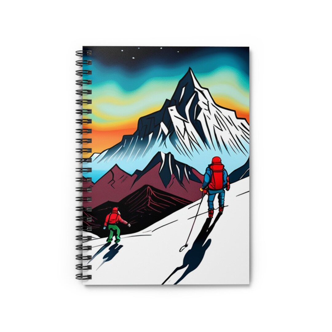 Backcountry Mountain Adventures Spiral Notebook - Ruled Line - Etsy