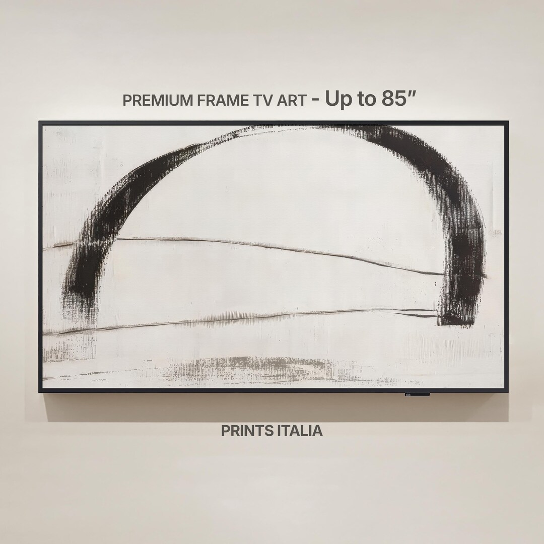 Black and White Abstract Arch Line Art | Samsung Frame TV (digital ...