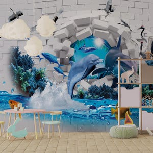 3d Flying Birds Wallpaper - Etsy