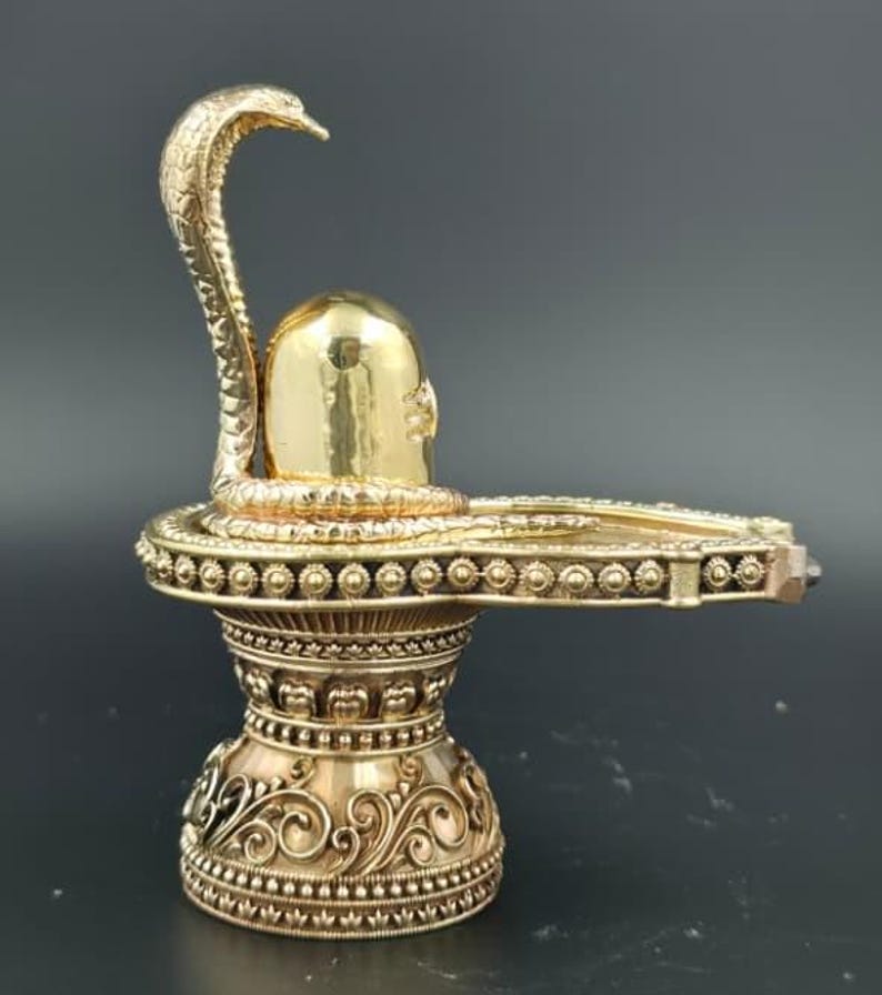 Metal Brass Shivling Figure Shiv Ling for Home Temple and Pooja ...
