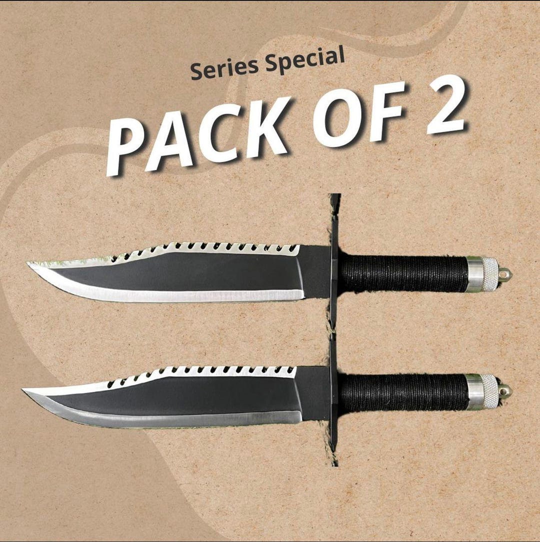 Handmade Rambo First Blood Part 2 Replica: Stainless Steel Tactical ...