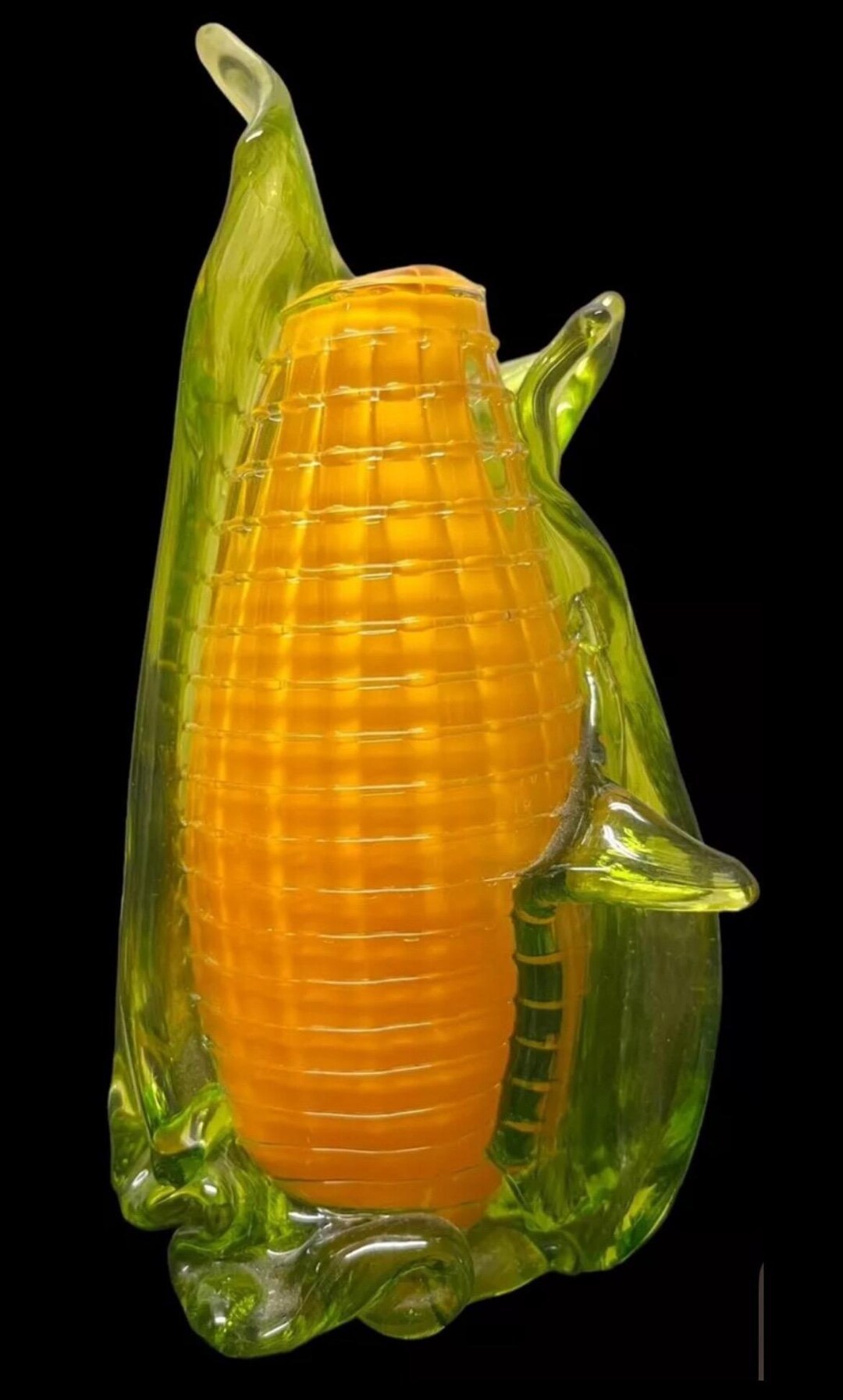 Beautiful Mark Stephenson Signed Glass Corn Sculpture. A Rare & Unique ...