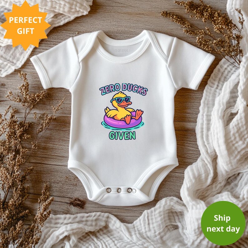 Zero Ducks Given Onesie®- Cute Baby Onesie® - Cute Bodysuit - Funny ...
