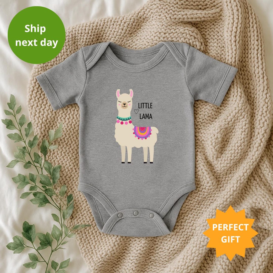 Little Llama Onesie* – Cute Newborn Bodysuit – Animal Baby Outfit - Etsy