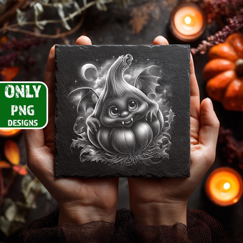 Spooky Halloween Laser Engraving PNG Bundle | Laser Files for Slate ...