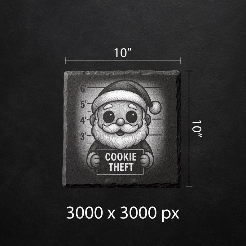 Christmas Mugshot PNG Bundle for Laser Engraving | Holiday Slate ...