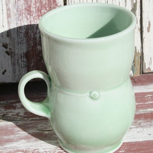 Porcelain Mug 16, Large Celadon Coffee Mug, Large Tea Mug, Handmade ...