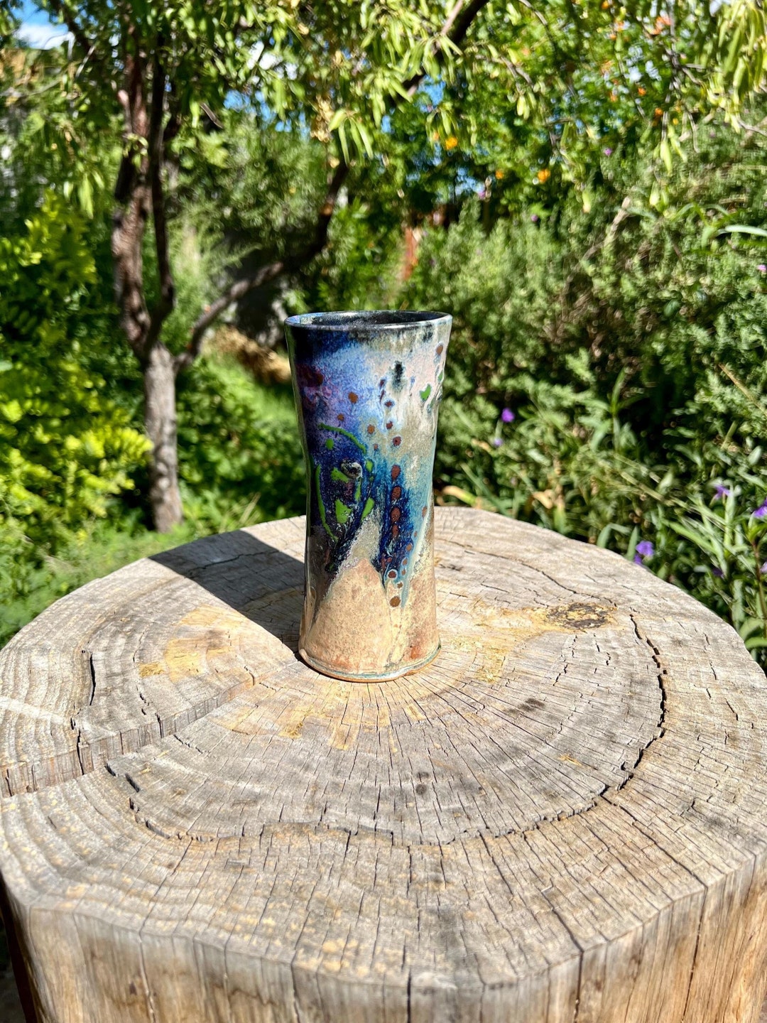 Handmade Ceramic Pint Glass: Wheel Thrown Stoneware Tumbler, Black ...
