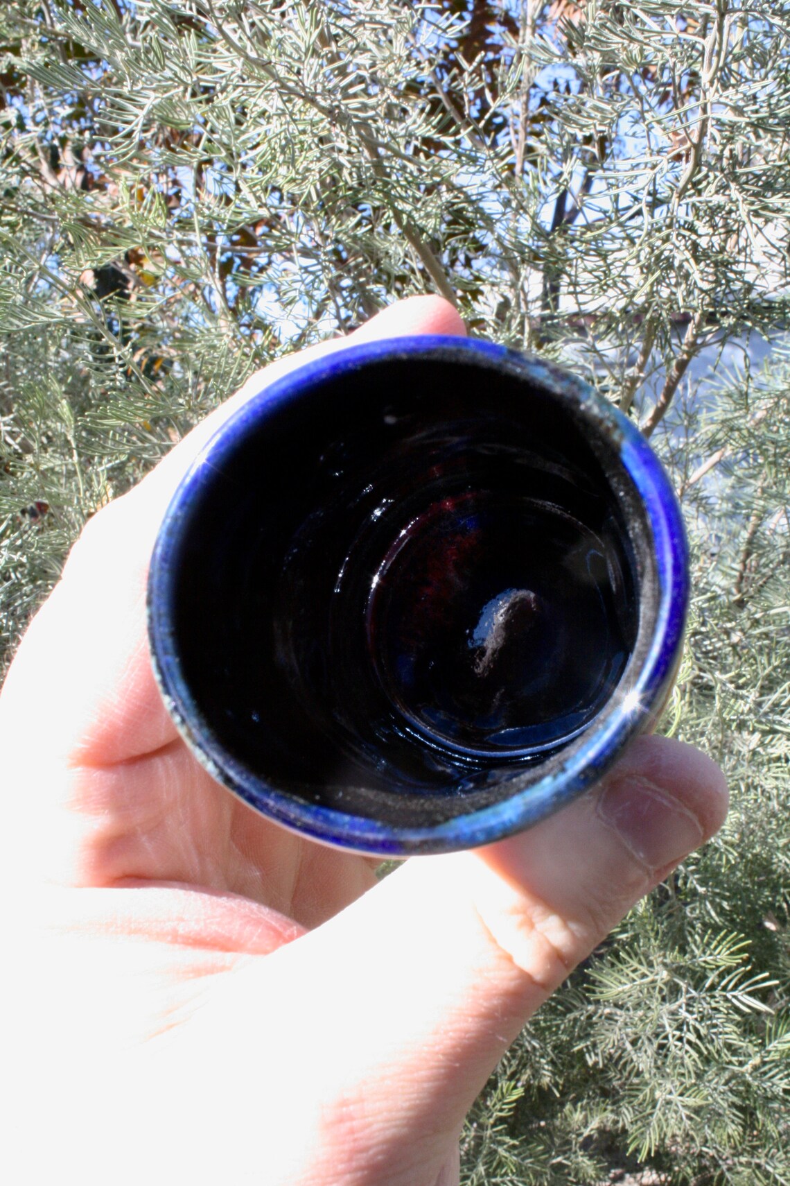 Large Shot Glass Set 2.5-3.5 Ounces Set of Two Blue to Gold | Etsy